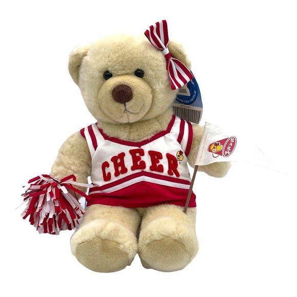 Build-A-Bear | Toys | Build A Bear Lil Vanilla Cub Bear Nwt 6 Red White ...